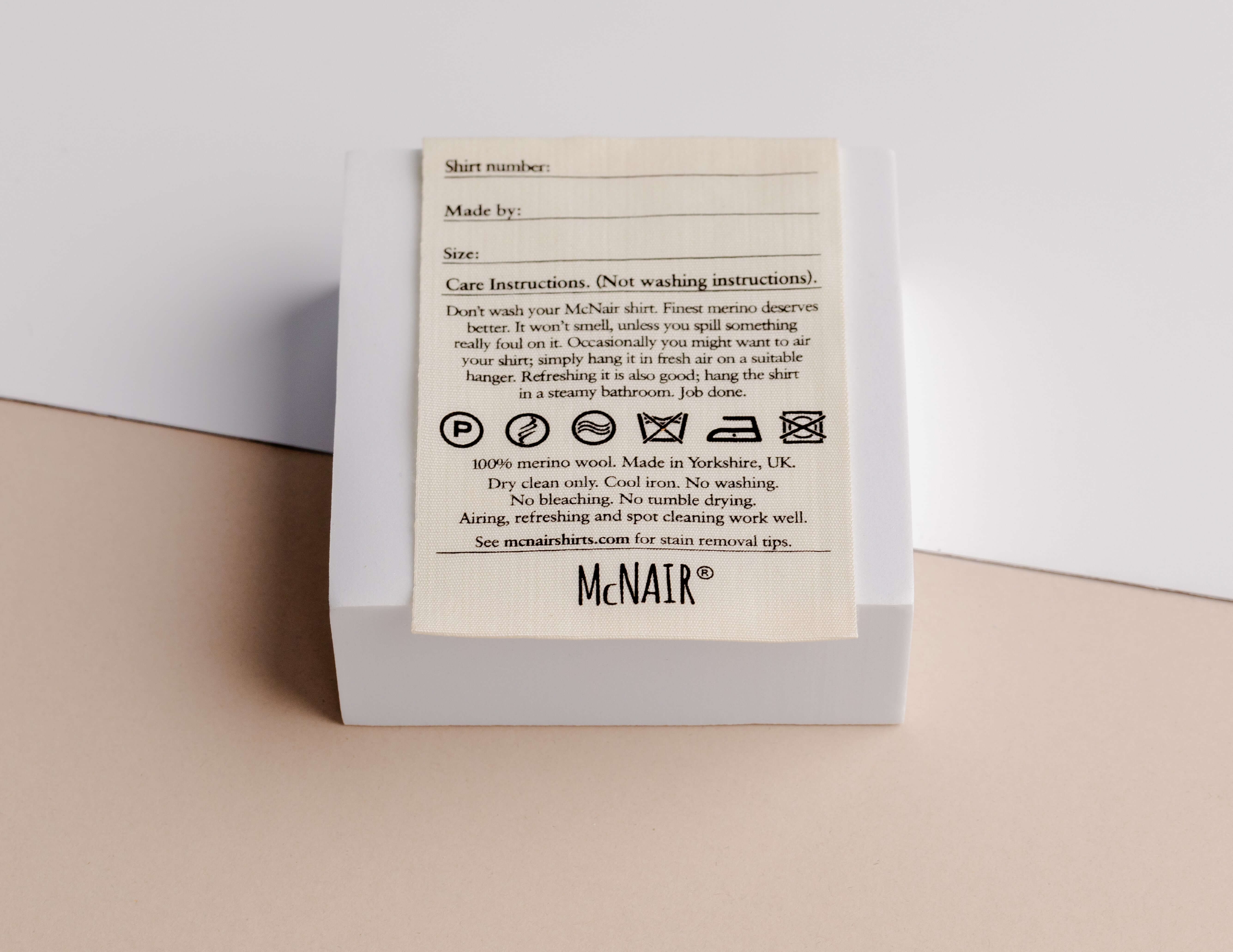 Clothing Care Labels | Weavabel